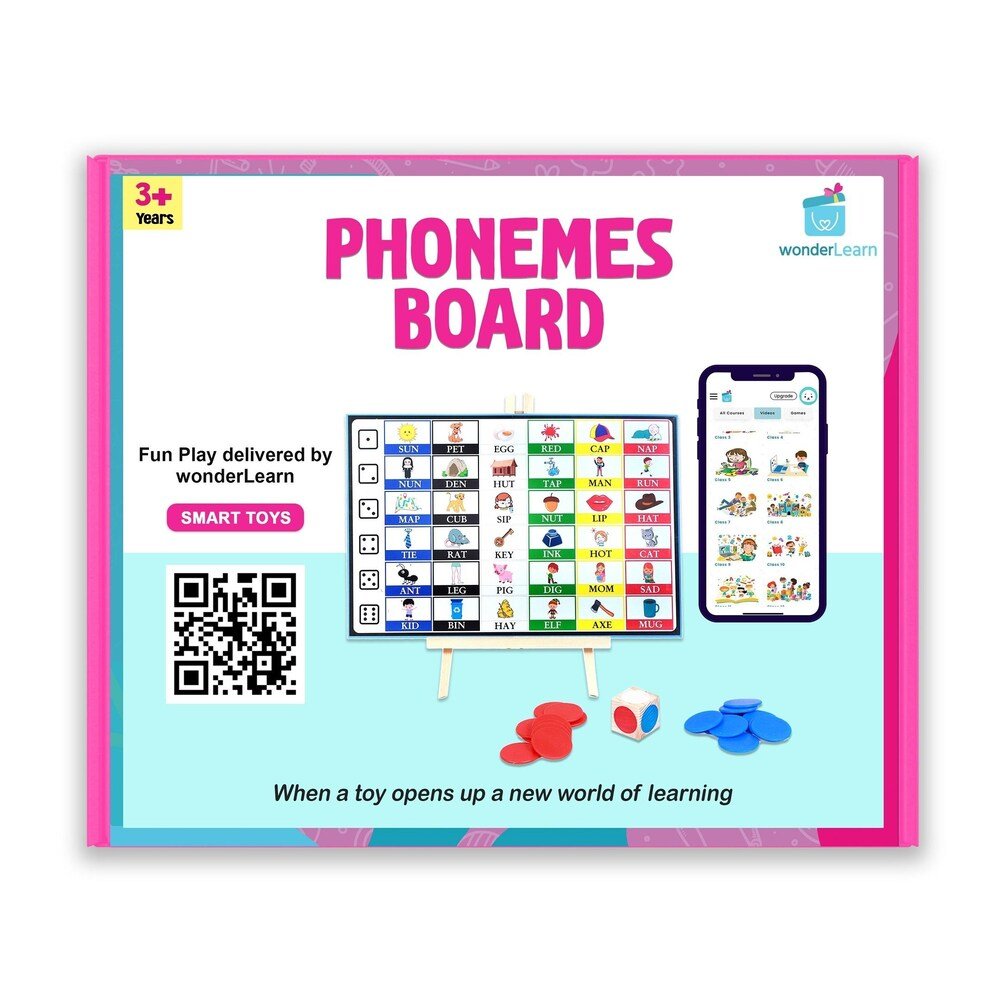 Age 3+ Wonderlearn WLTD00029 Phonemes Board Game